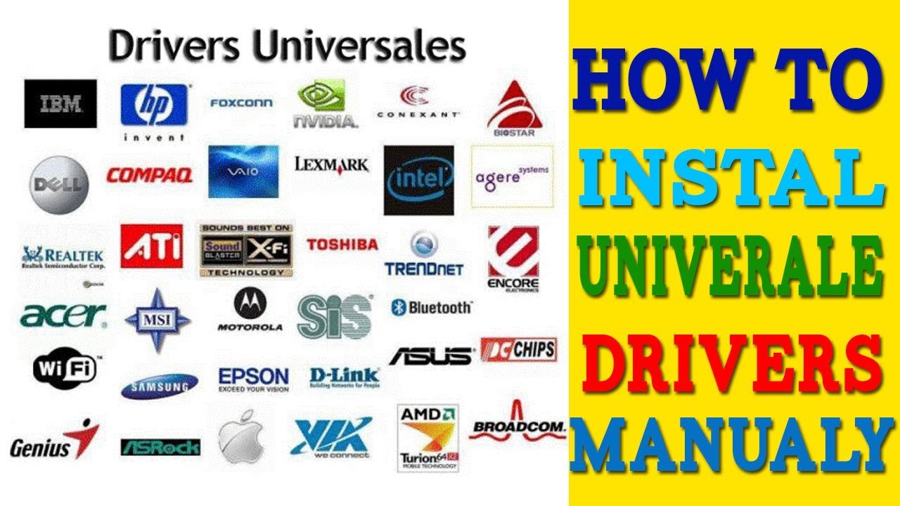 How to install Windows Drivers universal Manually 2018 - YouTube