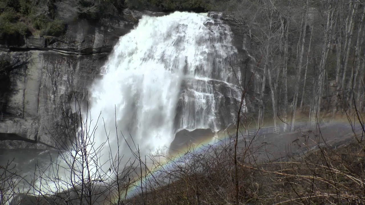 Rainbow Falls, Horsepasture River, NC - YouTube