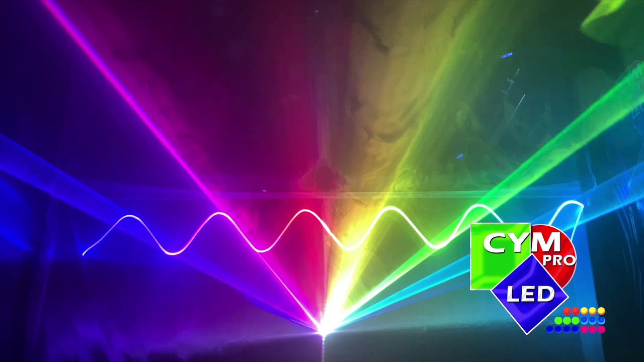 LASER 15W RGB /CYM PRO LED - YouTube
