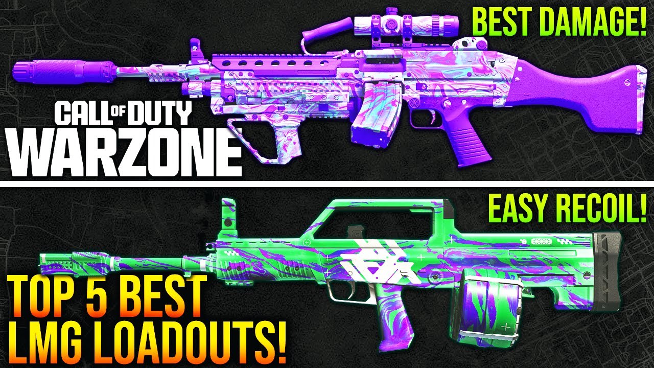 WARZONE: New TOP 5 BEST LMG META LOADOUTS After Update! (WARZONE Best ...