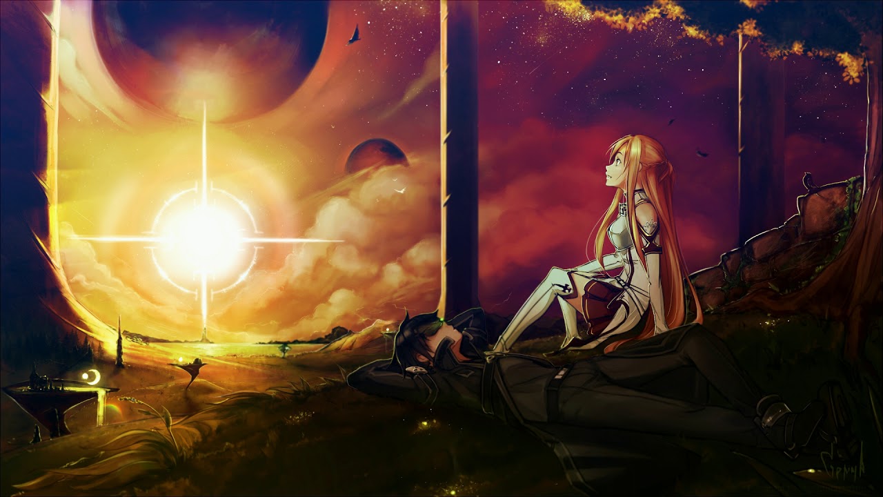Sword Art Online the first town - YouTube