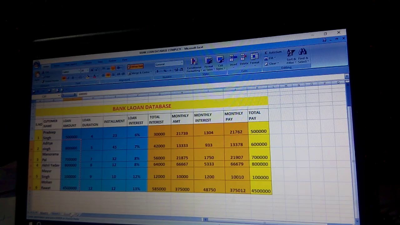 Bank Loan database - YouTube