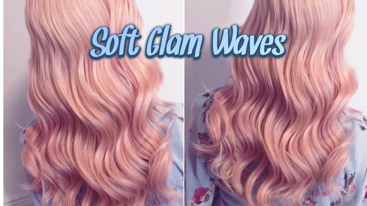 Soft GLAM Waves Tutorial - Long Hair - YouTube
