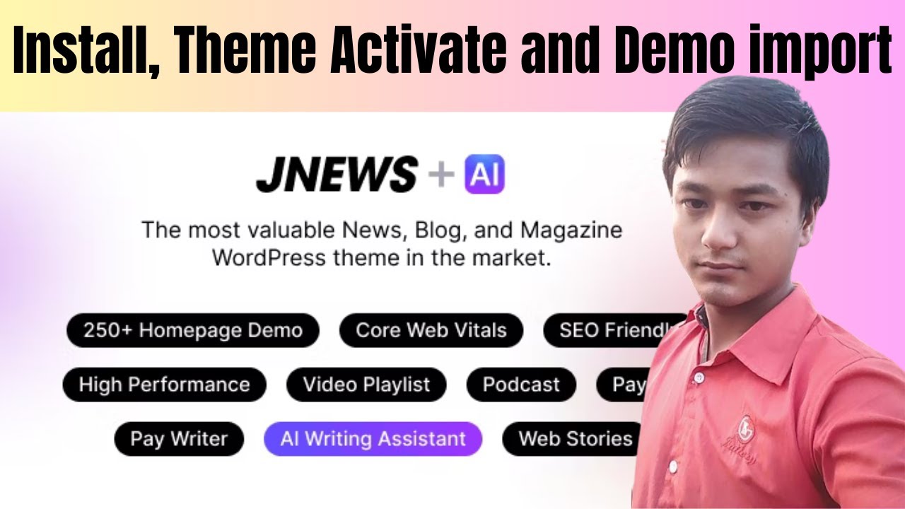 How to Install JNews Theme | How to Activate JNews Theme and Demo Import - YouTube