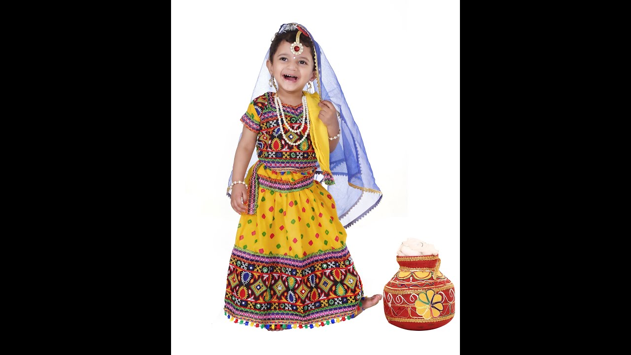 Raj Costume Radha Dress For Kids With Jewellery Accessories For Baby ...