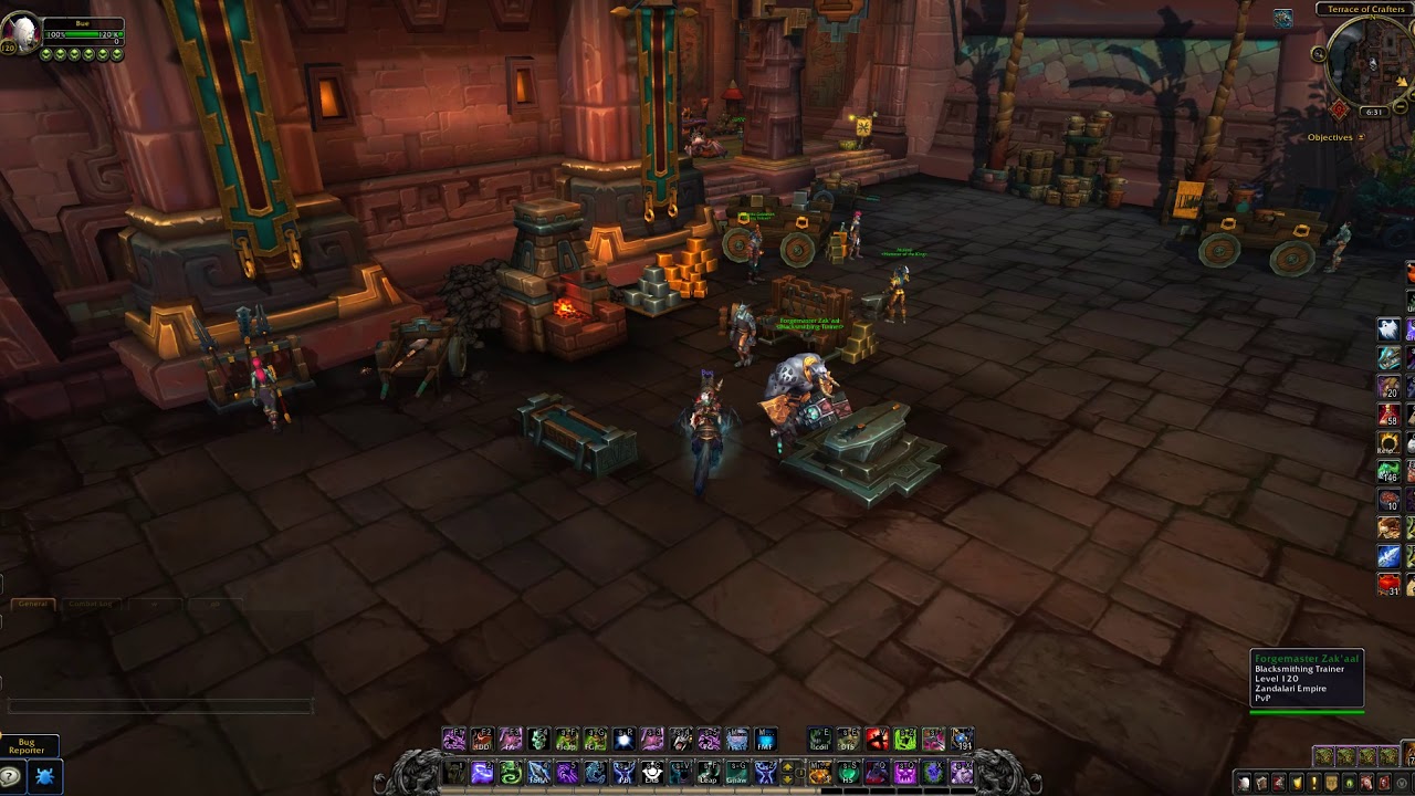Wow Blacksmith Training