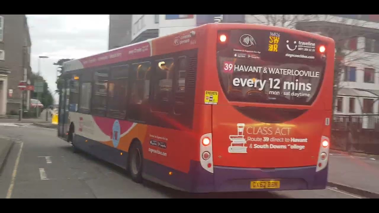 Here is the stagecoach bus 36826 on Rail replacement in Woking with the ...