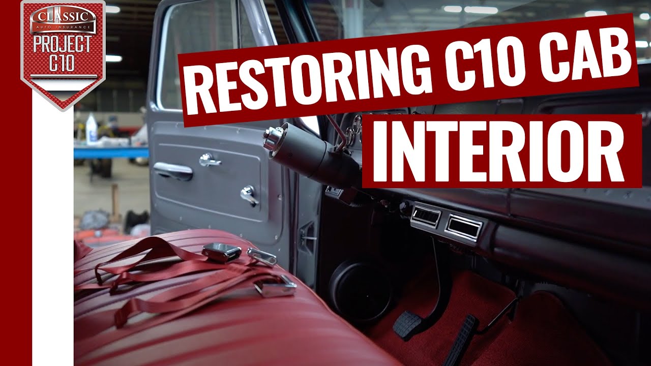 Restoring Truck Cab Interior On Our Classic Chevy C10 Truck Restoration ...