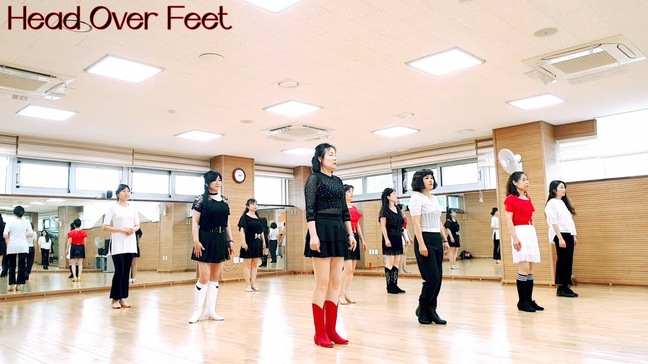 Head Over Feet (Intermediate)Linedance - YouTube