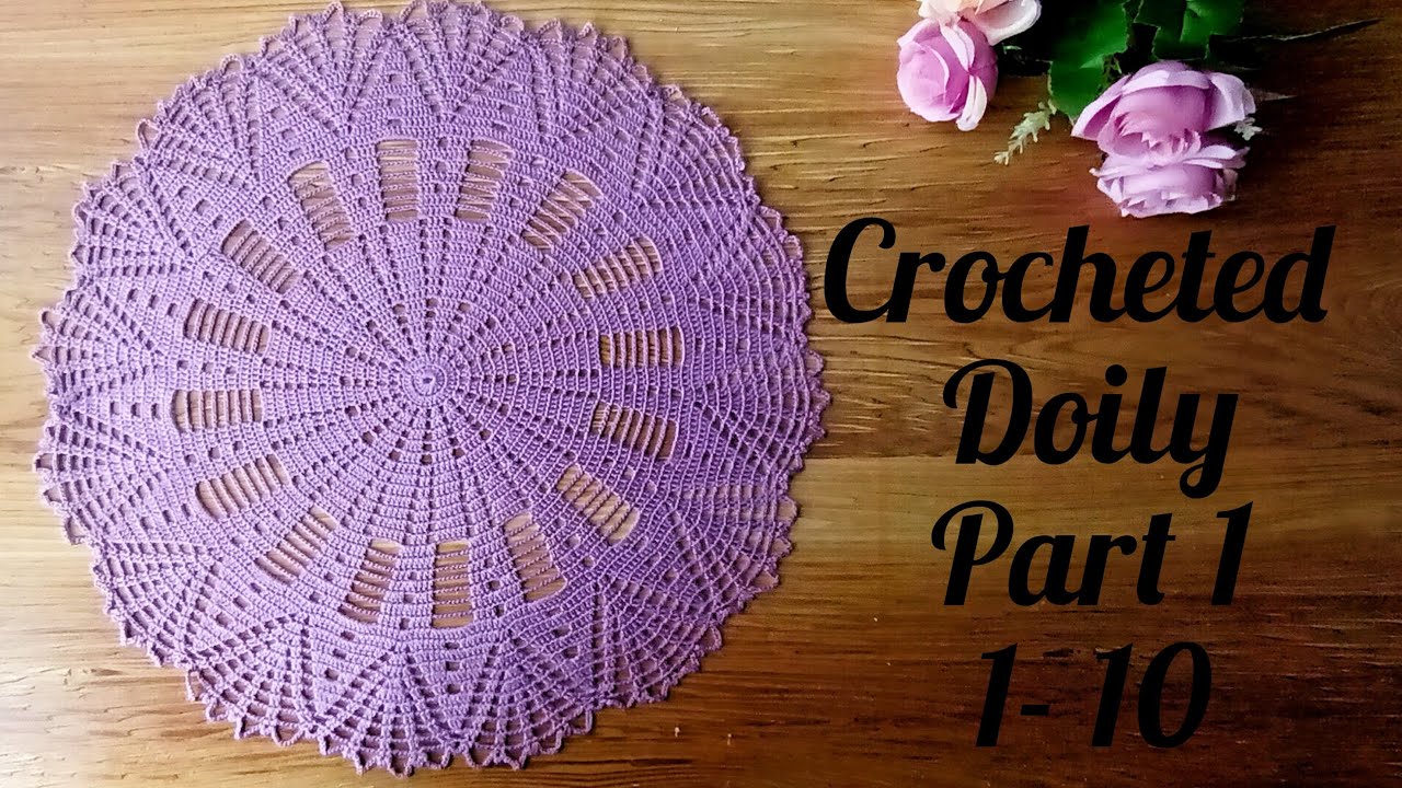 DIY Crocheted Doily Part 1 #CrochetedDoily #HandmadeDoily # ...