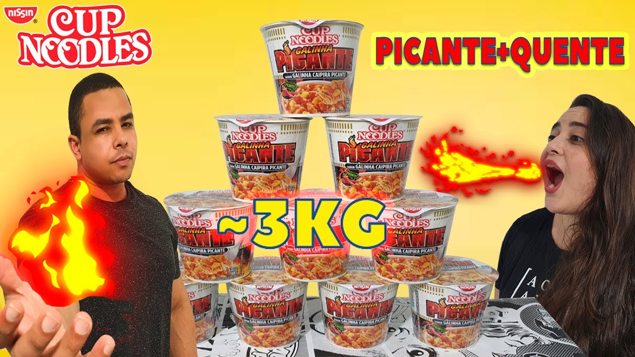 DESAFIO CUP NOODLES PICANTE | 3 KILOS - YouTube