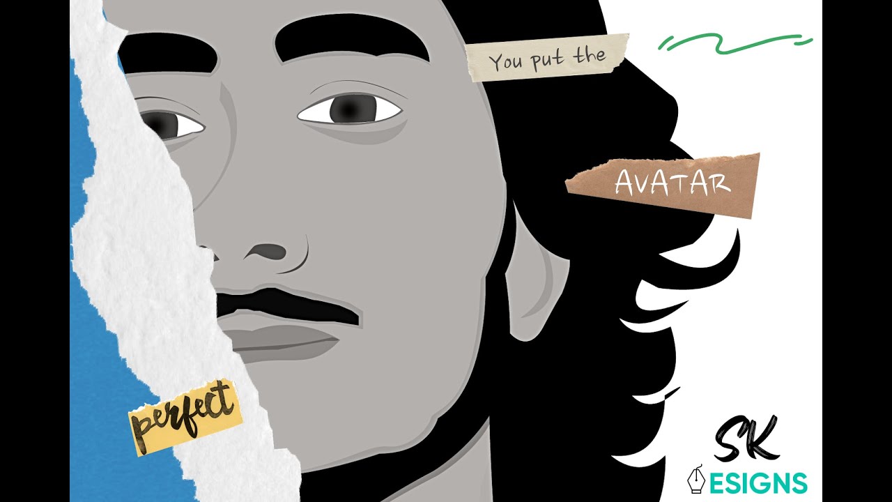 Avatar Art Vector tracing of a Image - YouTube