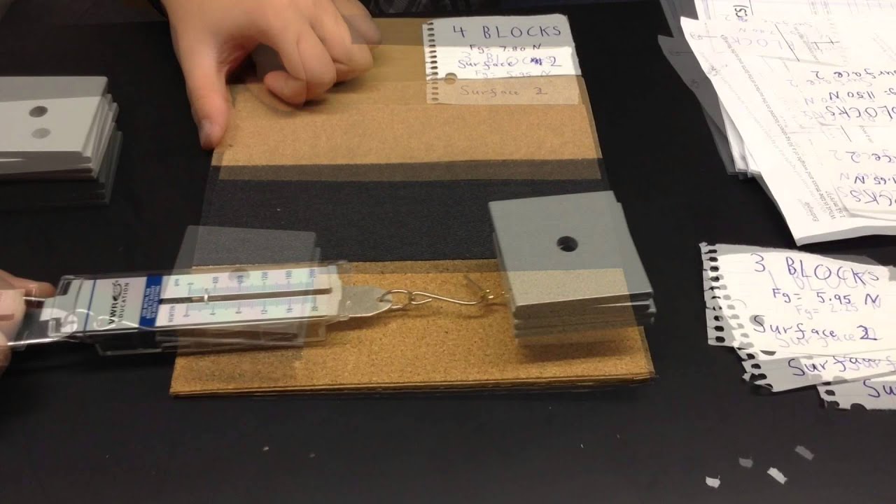 Physics 20 Friction Lab Data - YouTube