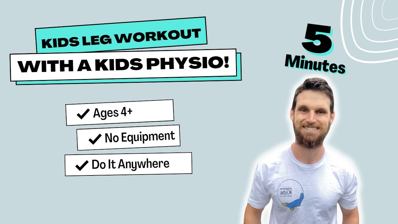 Kids Leg Workout (5 Minutes, No Equipment! KIDS 4+) - YouTube