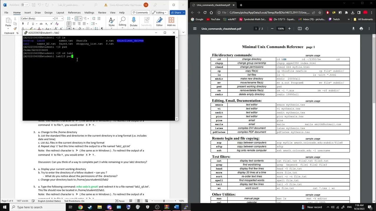flimsy unix 2A - YouTube