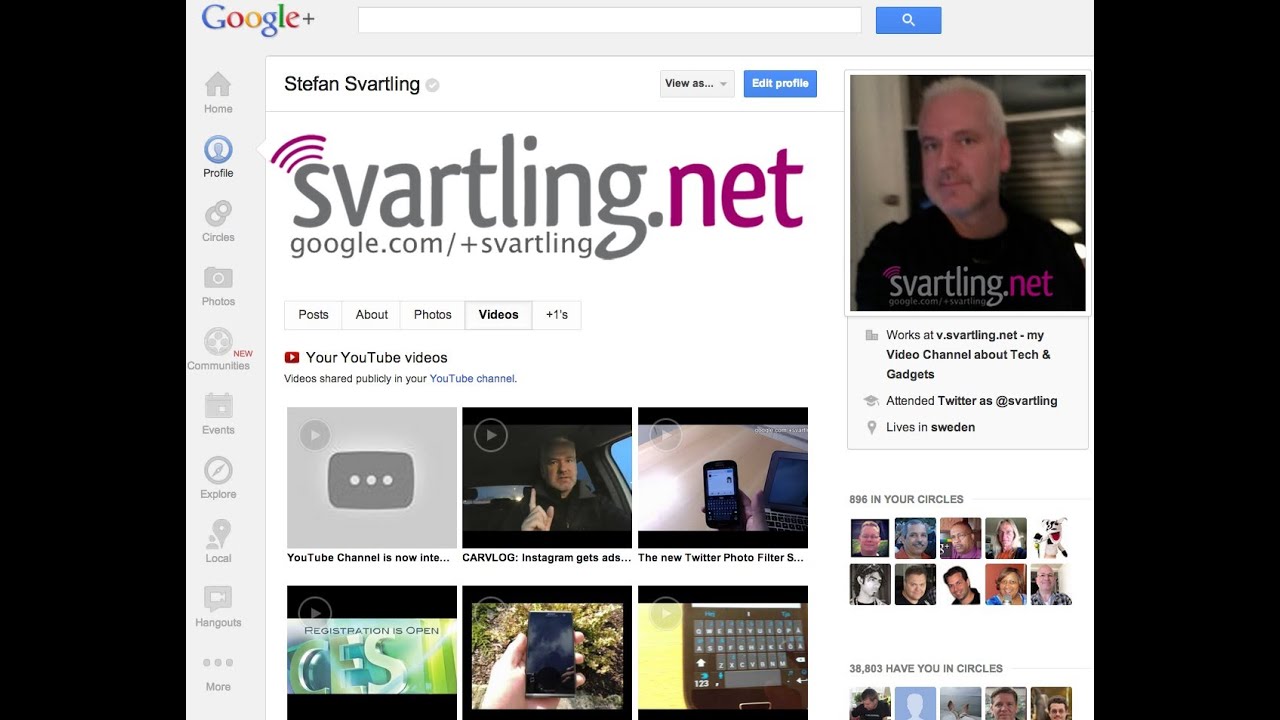 YouTube Channel is now integrated on Google Plus profile - YouTube