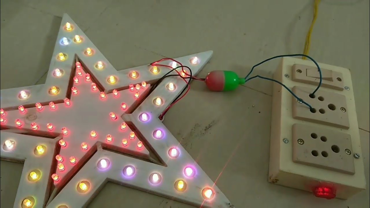 #Christmas Star \LED\ How to Make, - YouTube