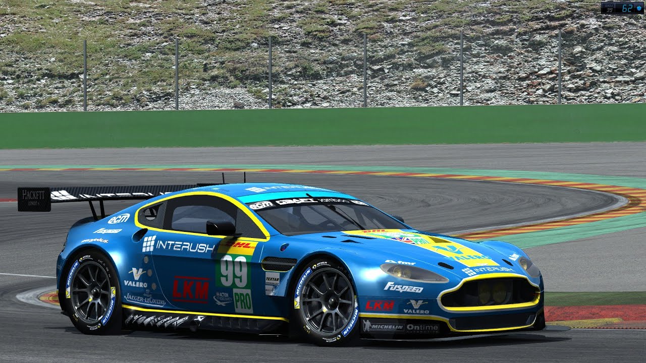 Assetto Corsa - Aston Martin Vantage GTE em Spa - YouTube