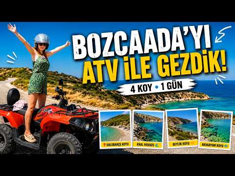 ATV’YE ATLAYIP BOZCAADA KOYLARINI GEZDİK 🌊🏍️