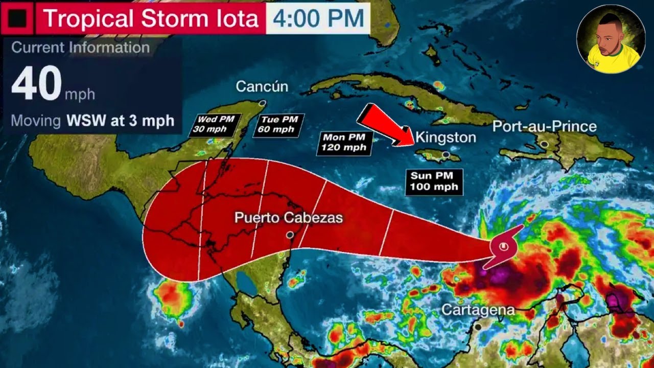 Tropical Storm IOTA to bring MORE rain to JAMAICA - YouTube