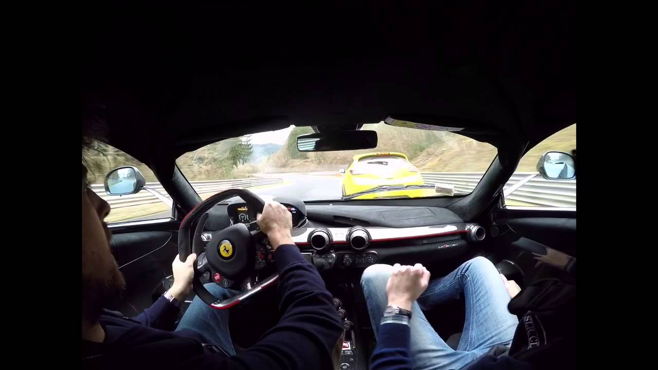 Ferrari LaFerrari Nurburgring Slow but with Powerslides - YouTube
