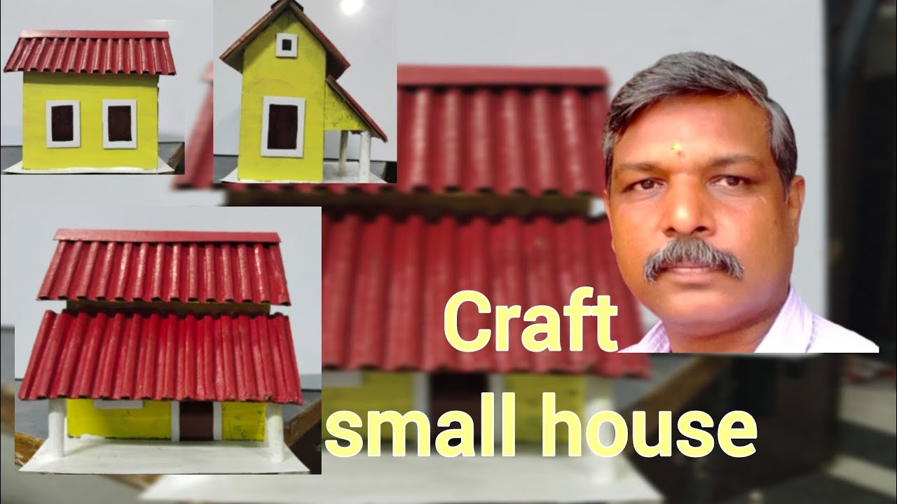 how to make paper house for school project - YouTube