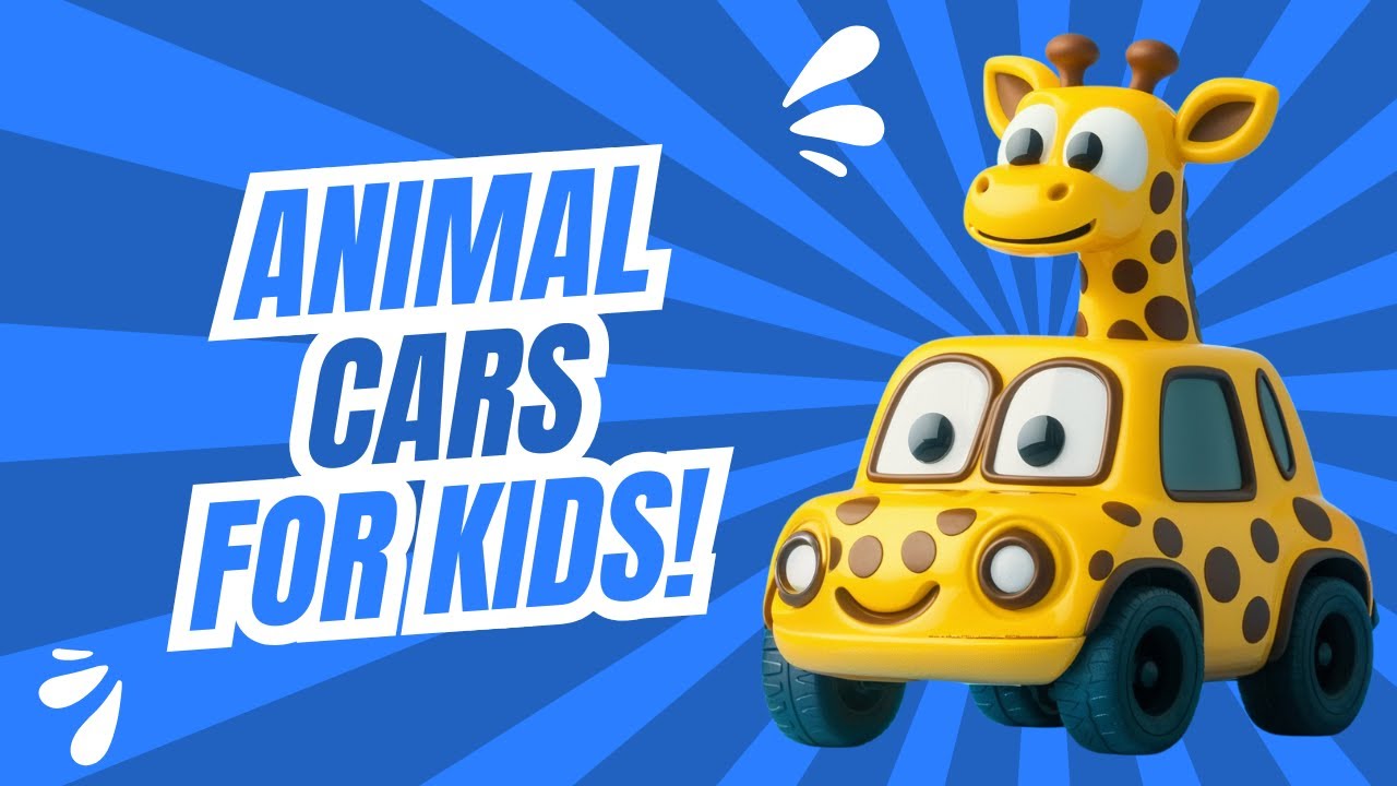 Colorful Animal Cars for Kids - YouTube