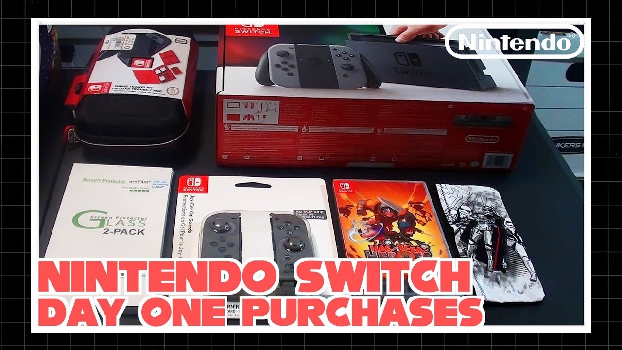 Things to buy for the Nintendo Switch Day One - YouTube