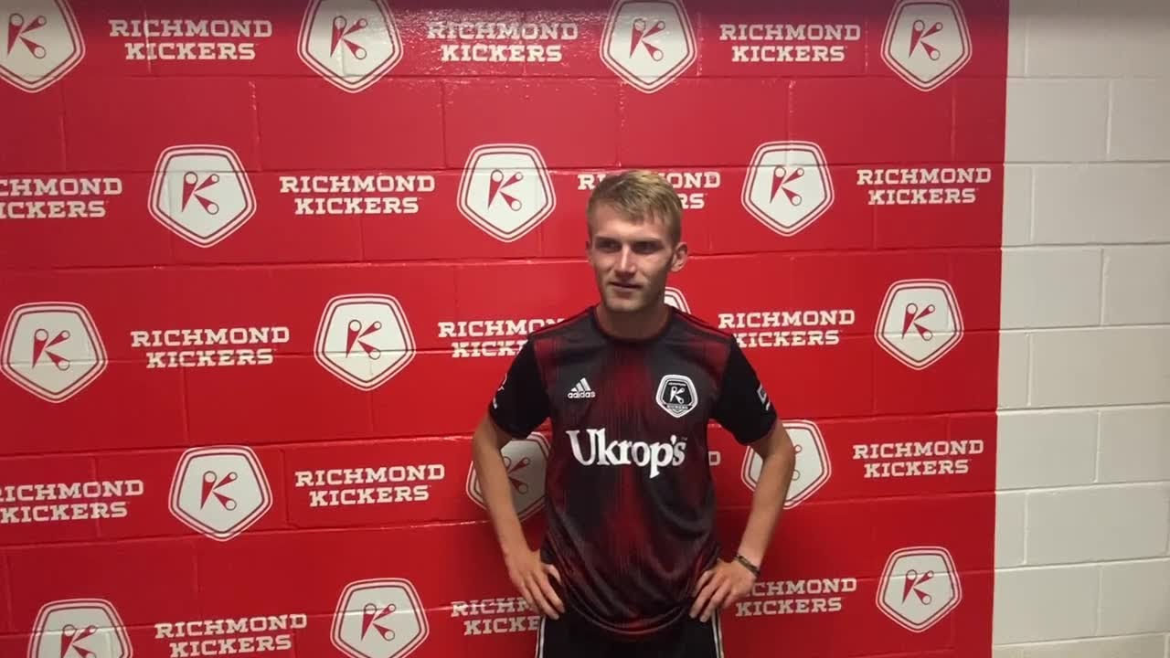Kickers left back Michael Hornsby after 1-0 win over Chattanooga - YouTube