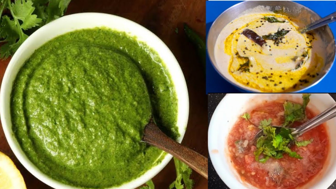 Easy and tasty 3 Different types of chutney | 3 Instant Chutney Recipe ...
