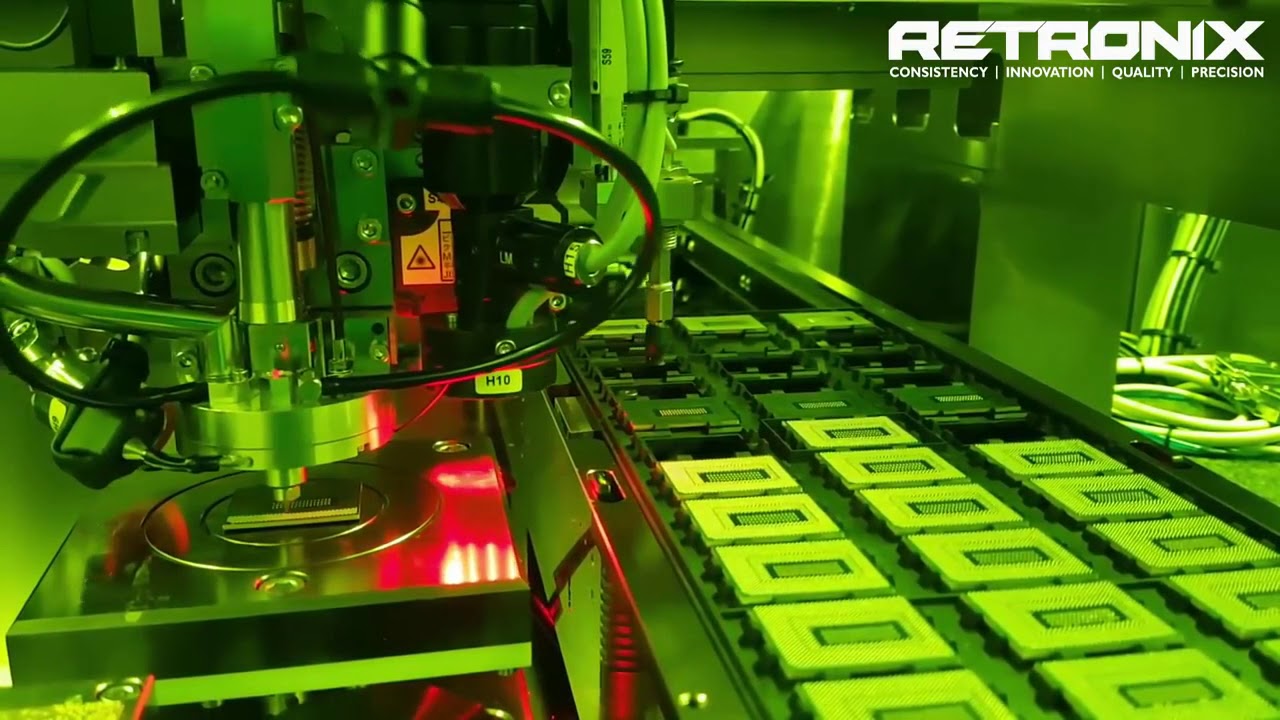 BGA Reballing mittels LASER ohne Wärmestress - YouTube