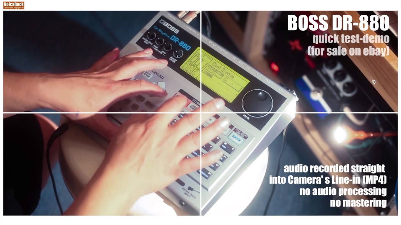 BOSS DR-880 MIDI DRUM SEQUENCER quick Test Demo - YouTube