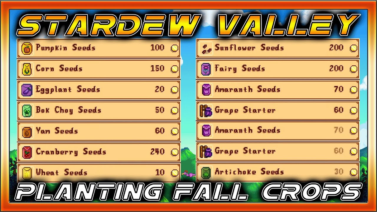 Let's Play STARDEW VALLEY | Kicking off Fall of Year 3 - YouTube