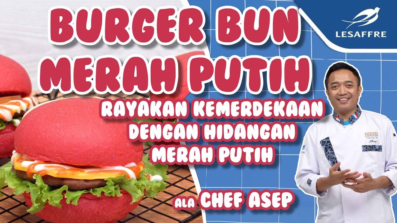 BURGER BUN MERAH PUTIH - YouTube