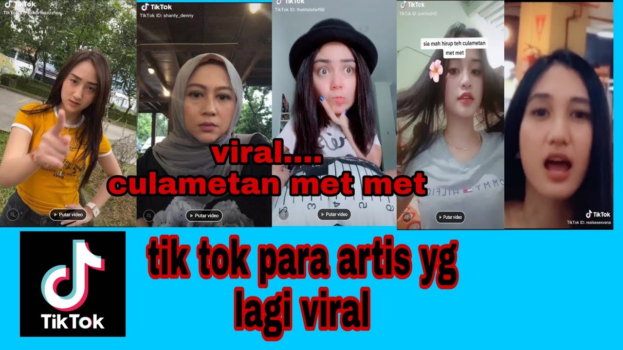 Viral... tik tok culametan met met artis indonesia - YouTube