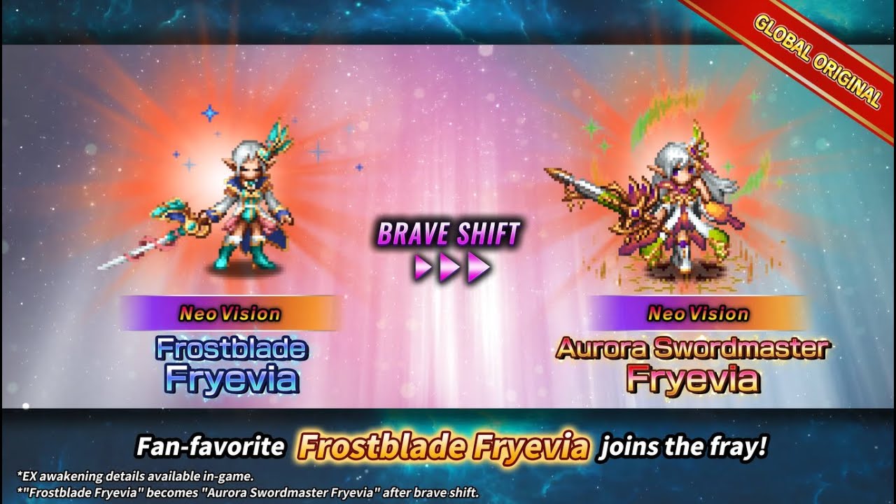 【FFBE】Summon Global Original NV unit, Frostblade Fryevia【Global】 - YouTube