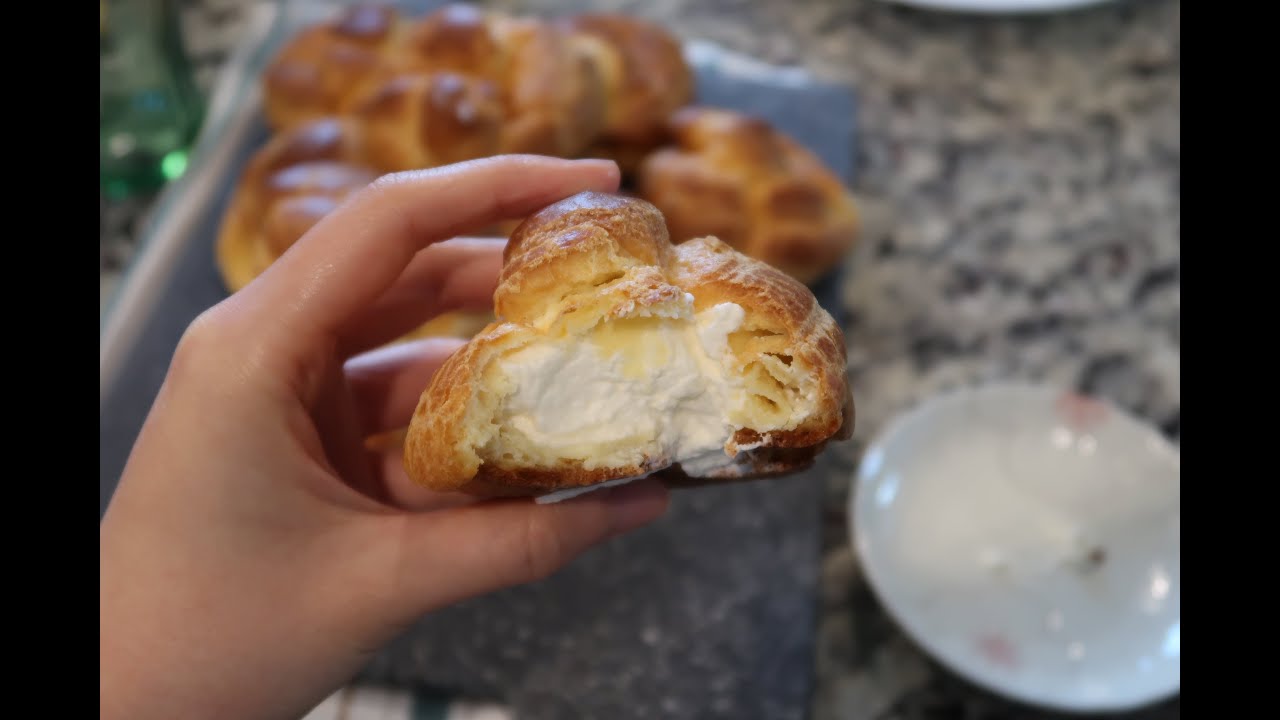 Easy Cream Puffs Recipe | Hannah's Baking Adventures - YouTube