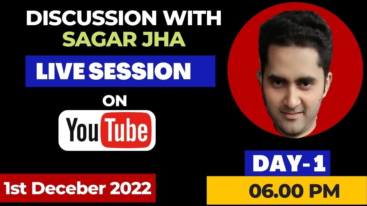 Live Session with Sagar Jha | Study Chakra | Exam Queries - Day 1 - YouTube
