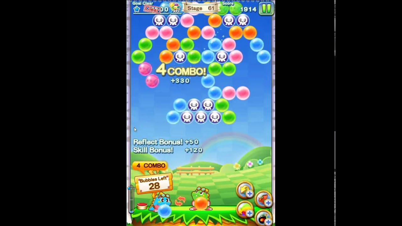 LINE Puzzle Bobble Stage 61 / LINE パズルボブル ステージ 61 - YouTube