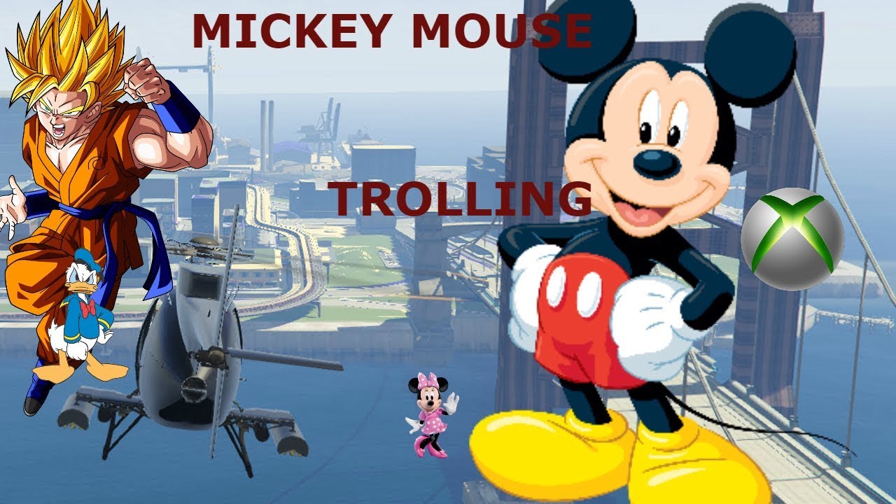 MICKEY MOUSE VOICE TROLLING - YouTube