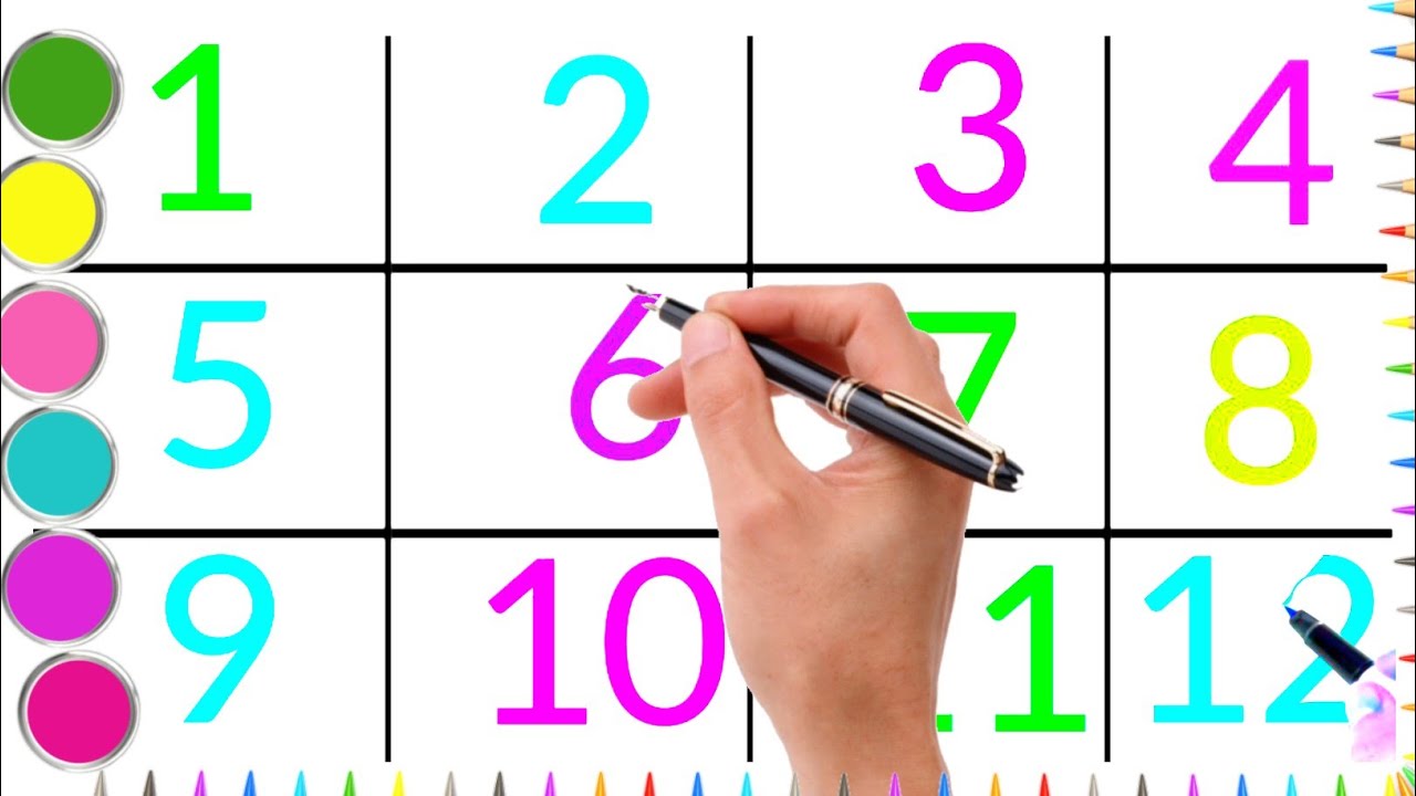 Learn to Counting 1 to 100,123 numbers, one two three, learning for ...