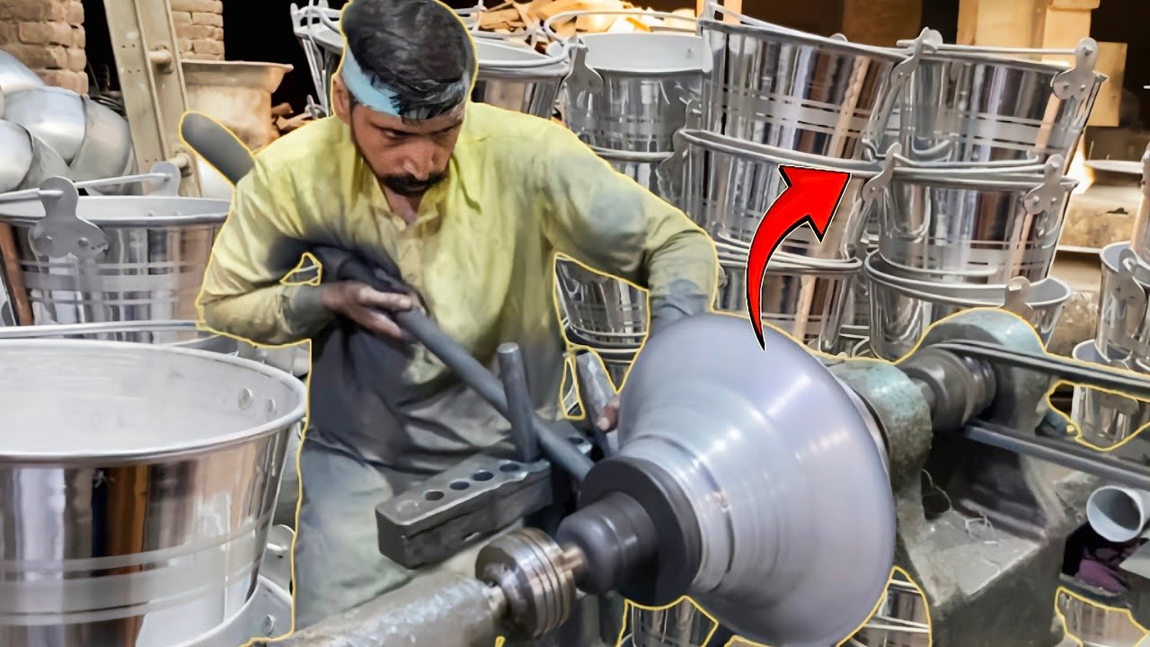Crafting an Elegant Aluminum Bucket from Scratch | DIY Metalworking ...