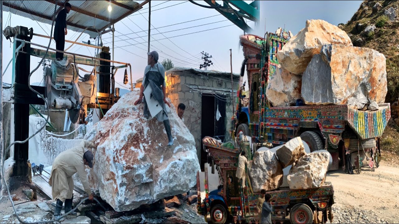 Full Process Of Heavy Weight lifting to load Trucks and Lend Factory ...