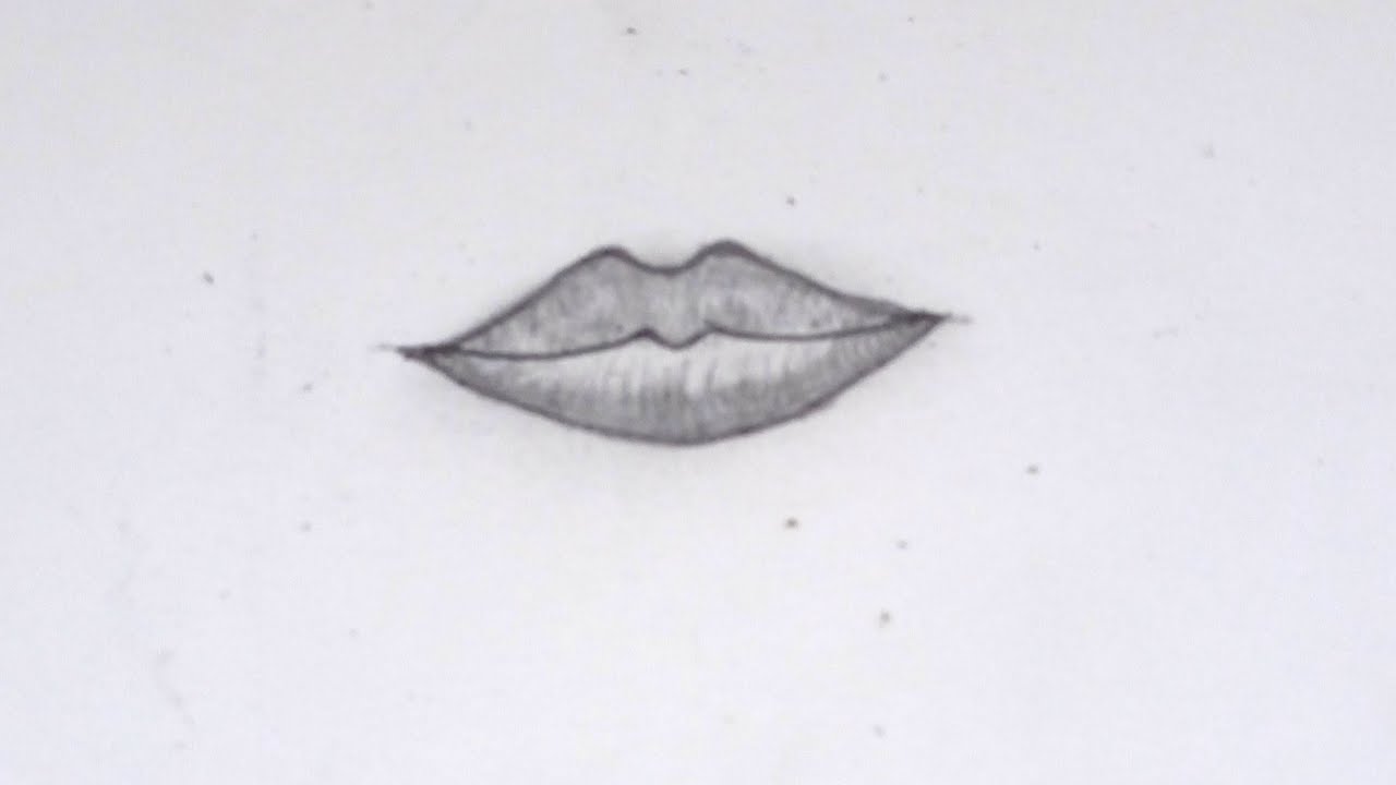 How to draw realitic lips/easy step by step - YouTube