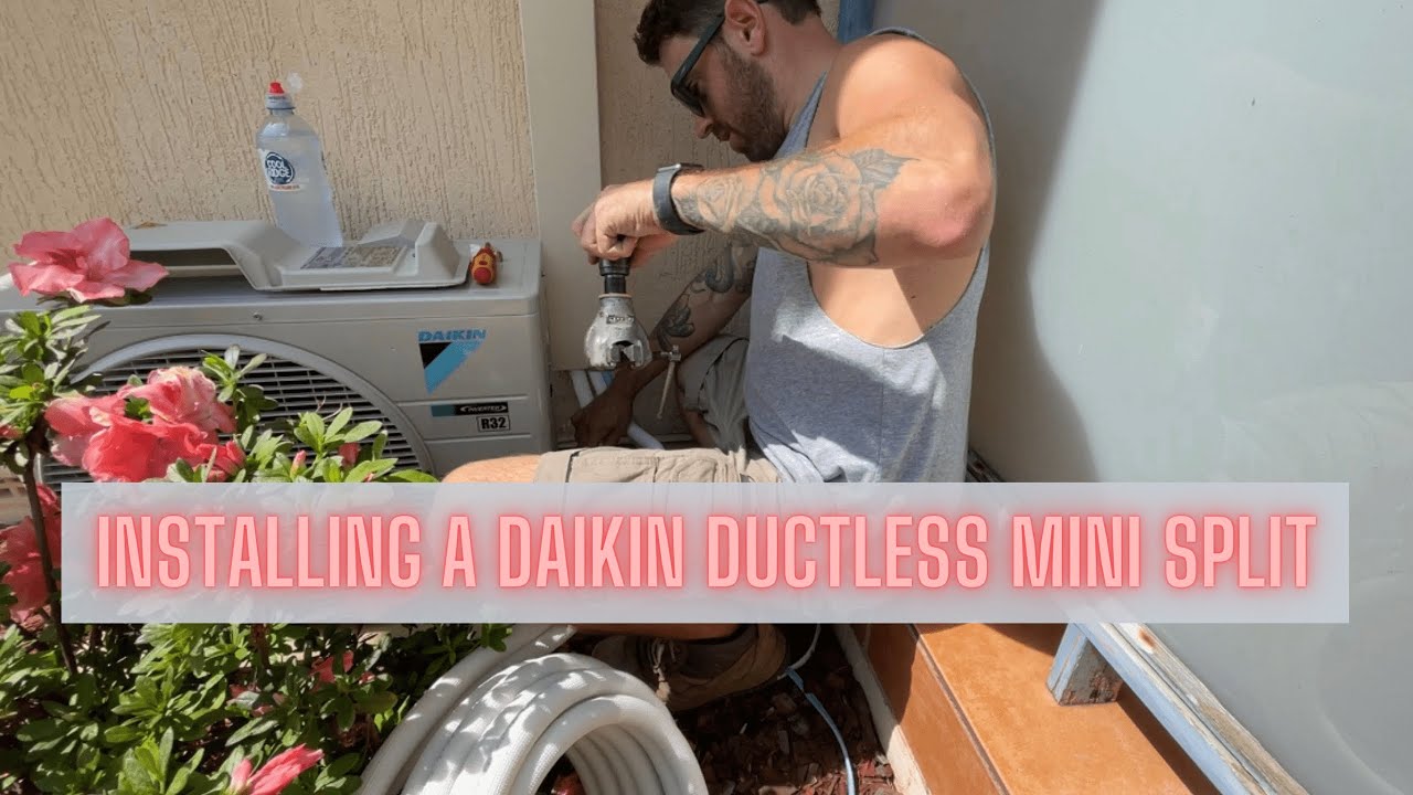 Installing a Daikin DUCTLESS Mini Split | HVAC Installation - YouTube