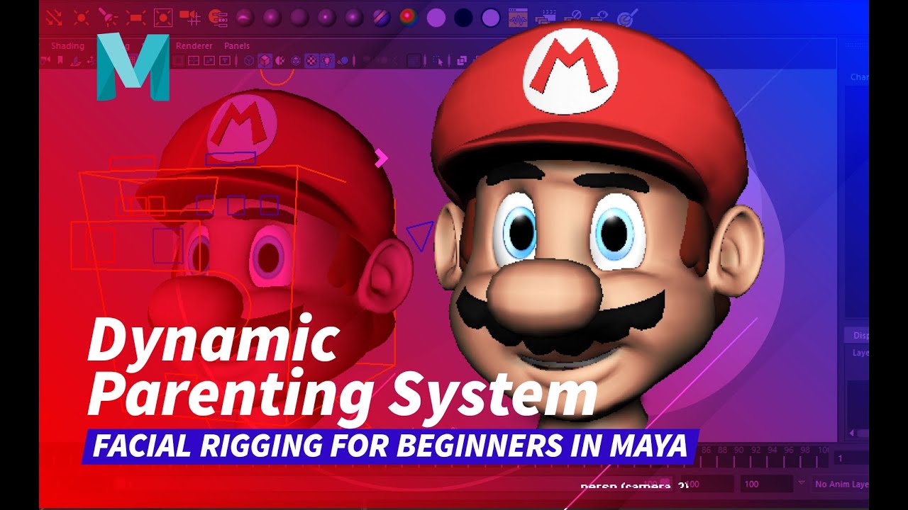 Facial Rigging in Maya - How to Build a Dynamic Parenting System for ...