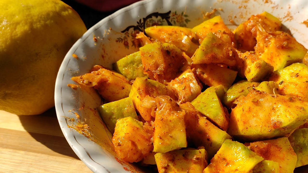 Pahadi style kimb (trunj)ka achar bina oil ke easy way | how to make ...