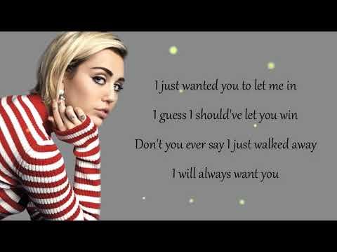 Miley Cyrus   WRECKING BALL Lyrics