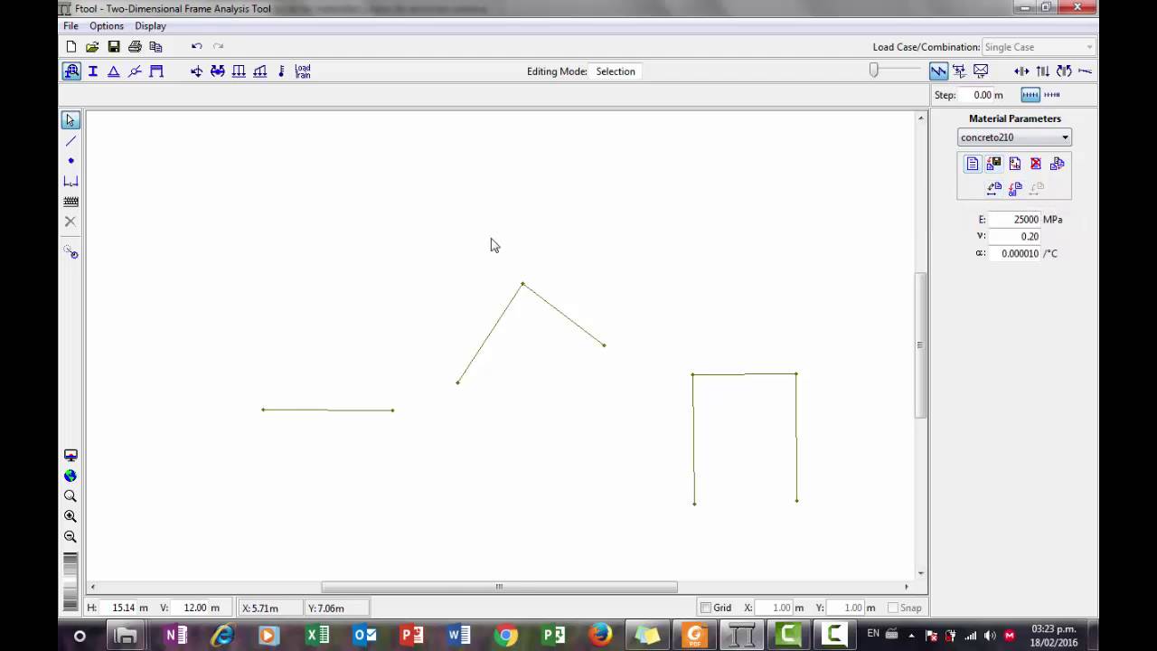 FTOOL 2015 TUTORIAL - PARÁMETROS DE MATERIAL Y PROPIEDADES DE SECCIÓN ...