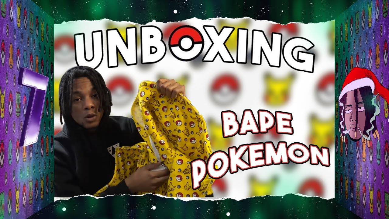 UNBOXING BAPE x POKEMON ( 700€ c'est pour la culture) - YouTube